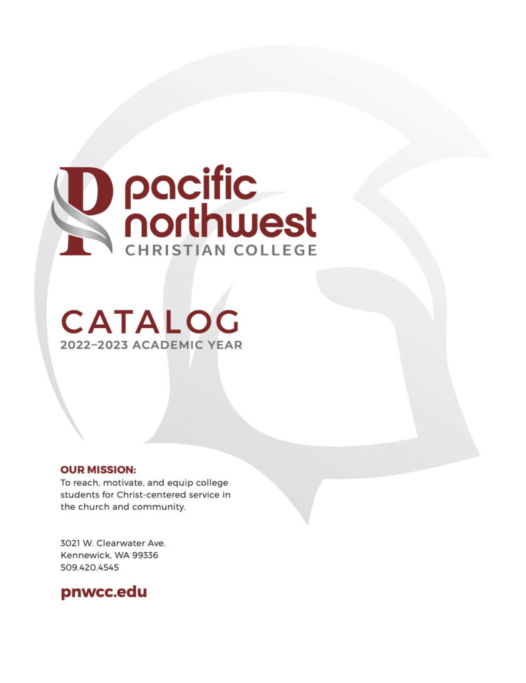 Pacific Northwest Christian College's Course Catalog